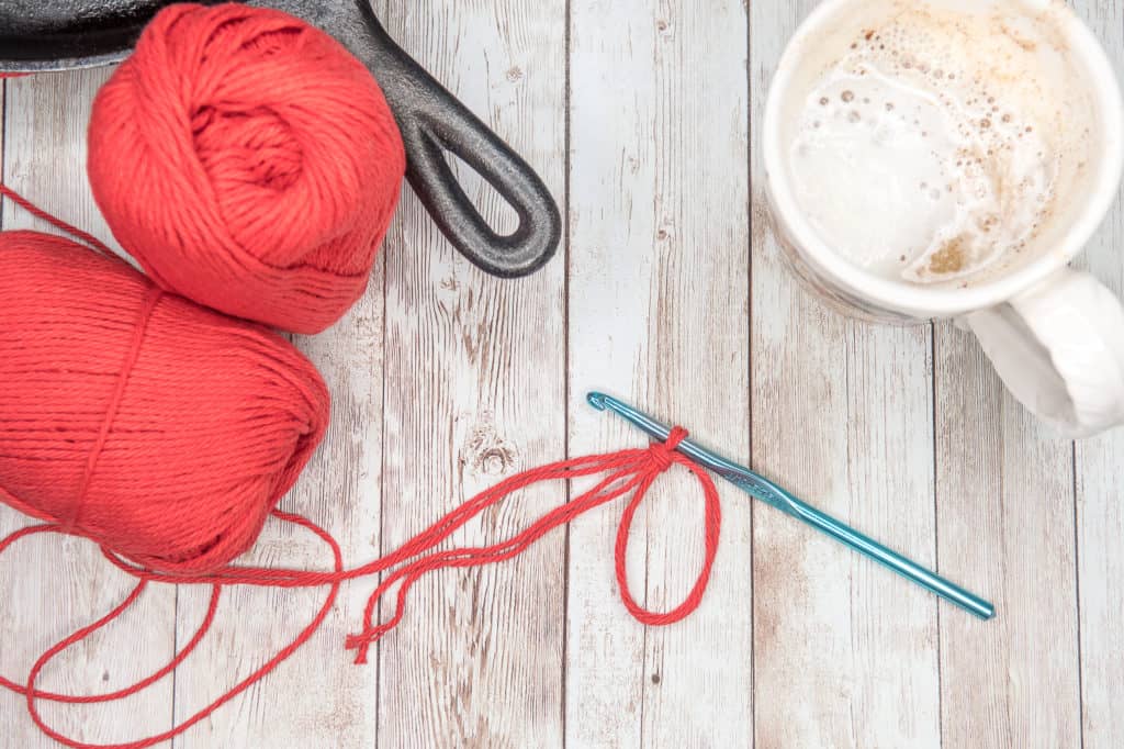 Crochet Cast Iron Handle Cover and Potholder - Maria Louise Design