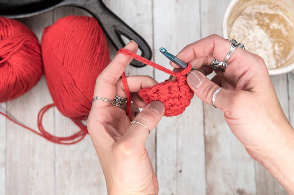 Crochet Cast Iron Handle Cover and Potholder - Maria Louise Design
