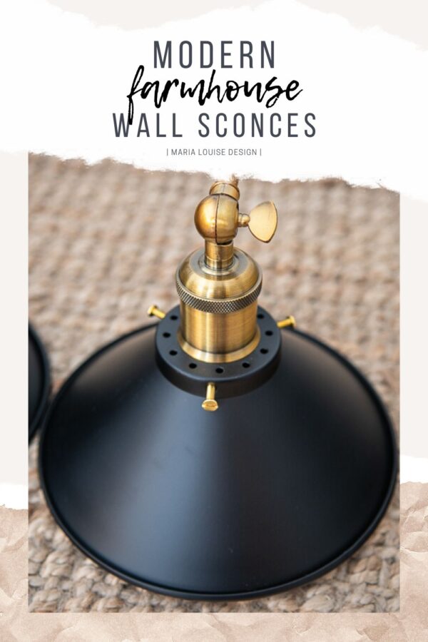 Modern Farmhouse Wall Sconces • Maria Louise Design
